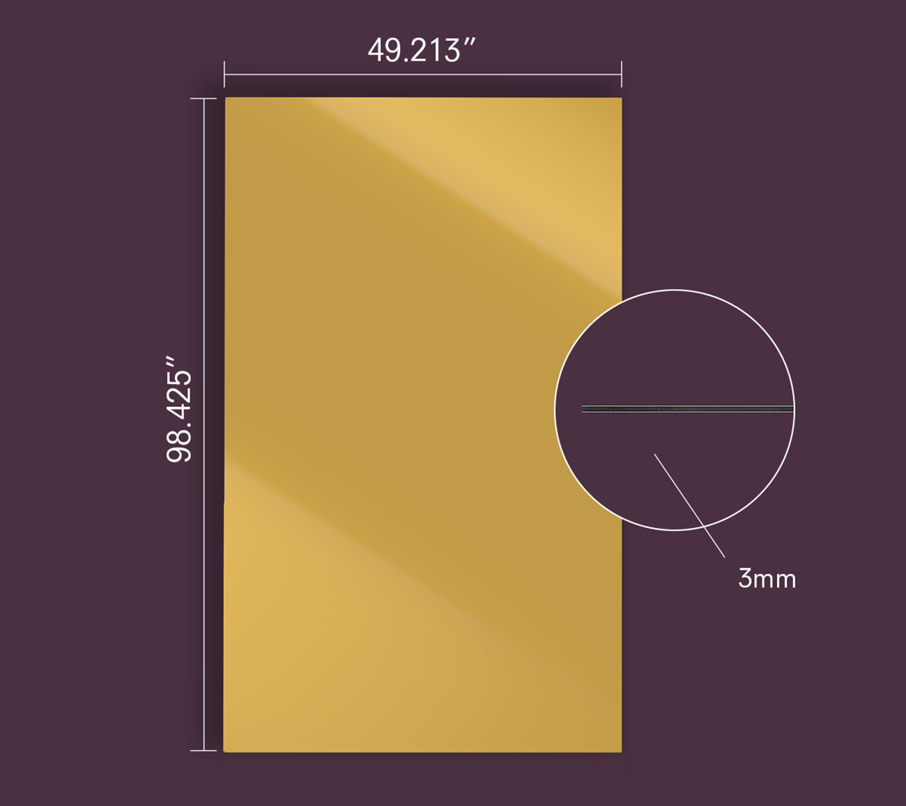 dibond panel sizes